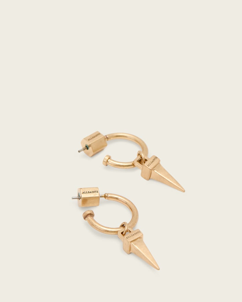 Laio Spike Metal Earrings WARM BRASS | ALLSAINTS FR
